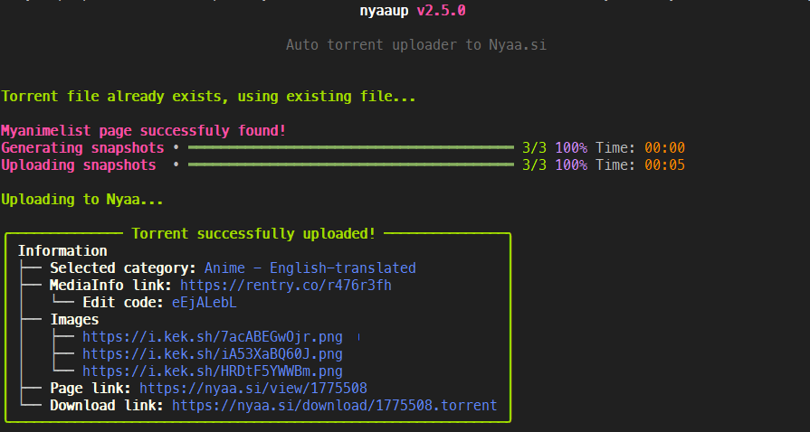 GitHub - varyg1001/nyaaup: Auto torrent uploader to Nyaa.si